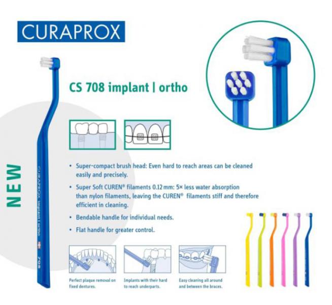 Curaprox Implant Ortho CS 708 1 ks pro implantáty a rovnátka ...